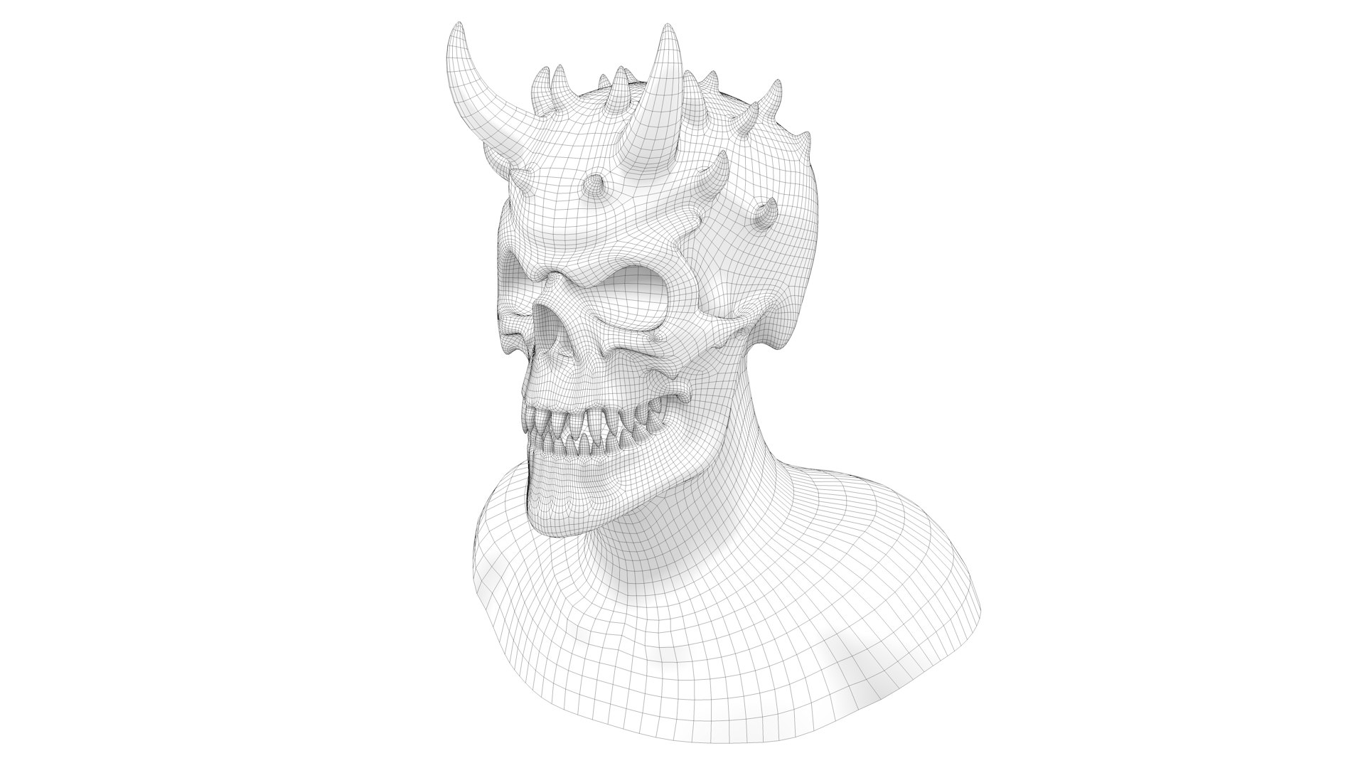 3D Devil Head Skull Model - TurboSquid 1785596