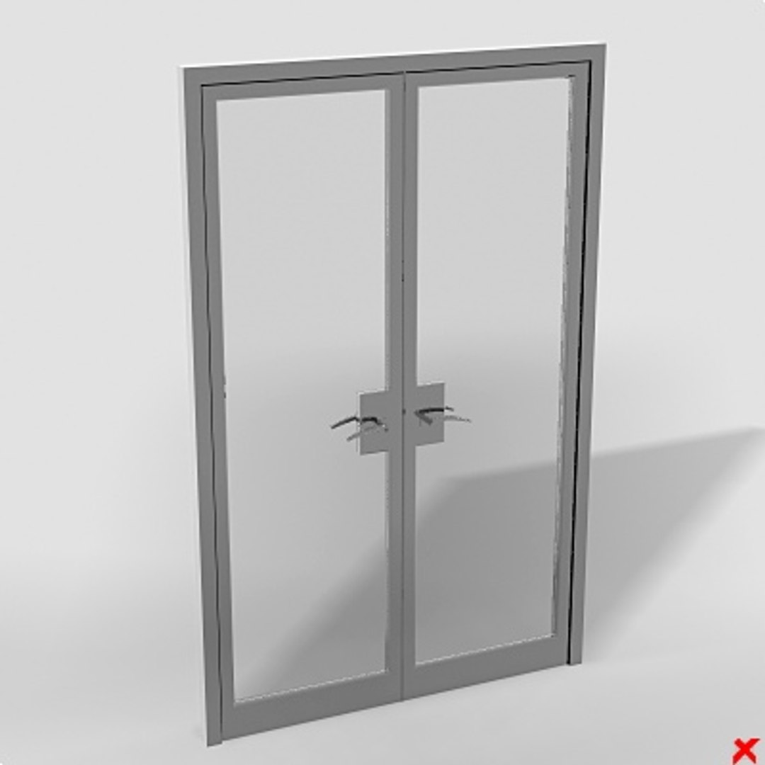 Glass Door 3d Model
