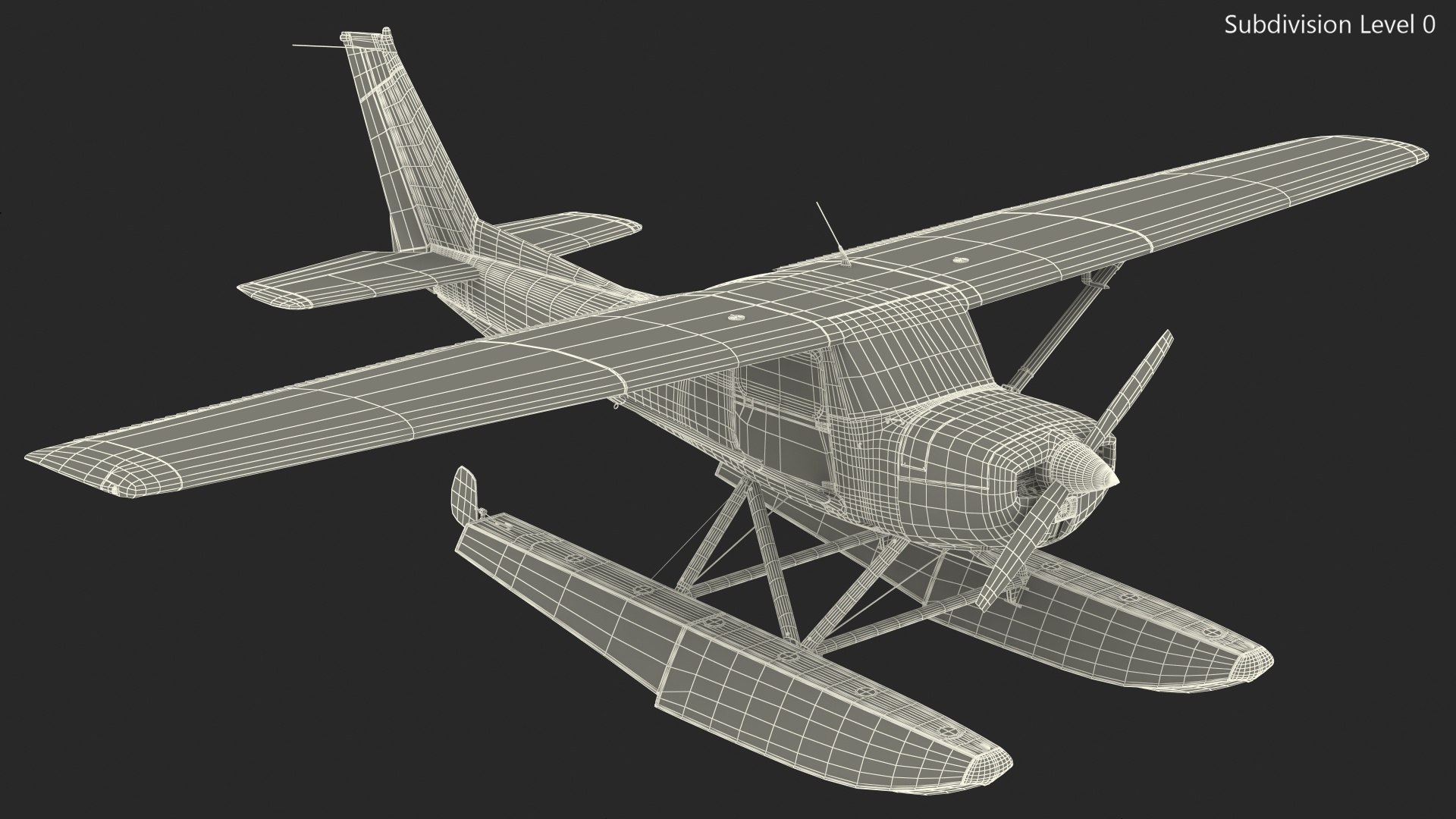 3D light floatplane aircraft airplane - TurboSquid 1602893