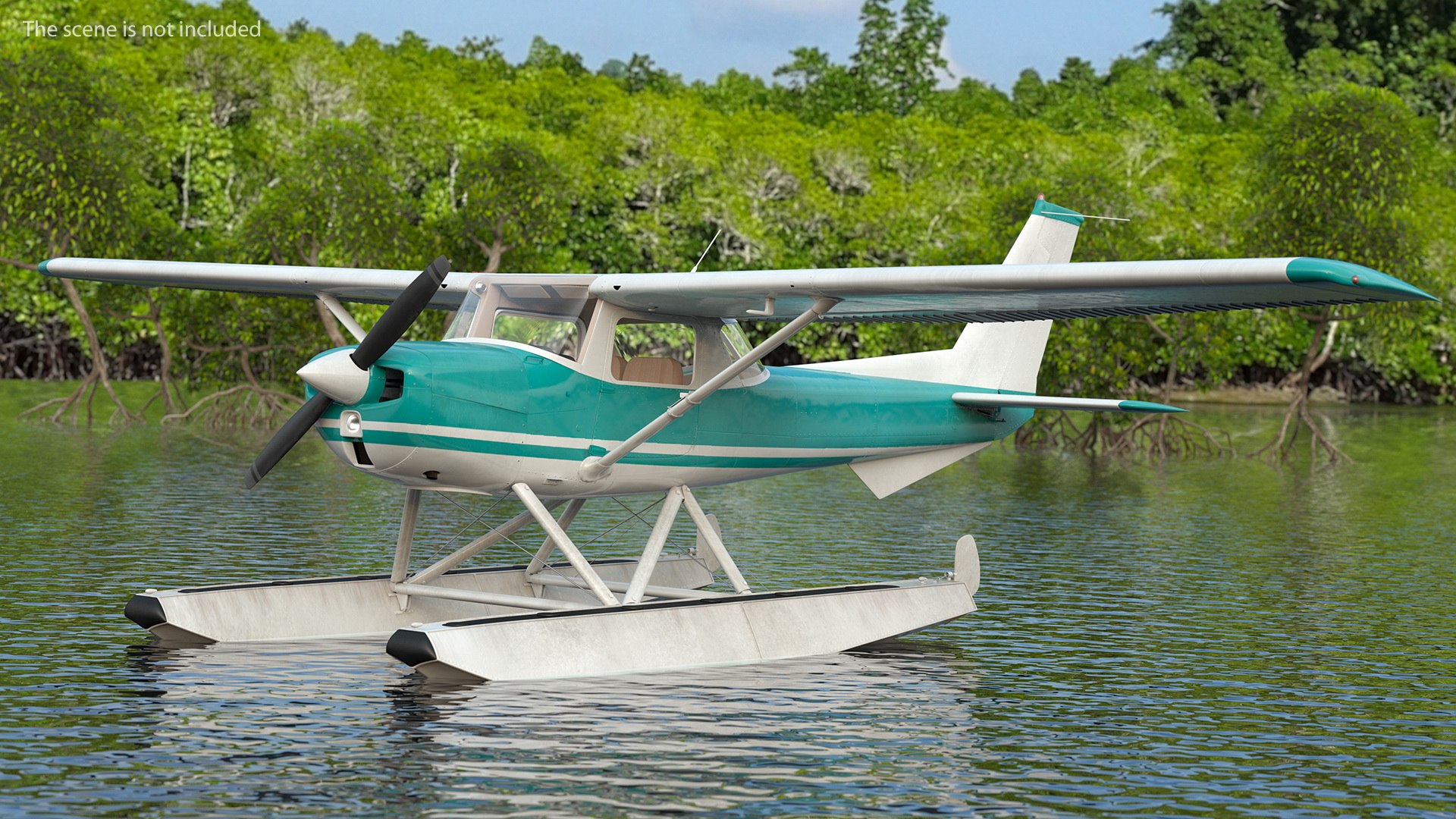 3D light floatplane aircraft airplane - TurboSquid 1602893