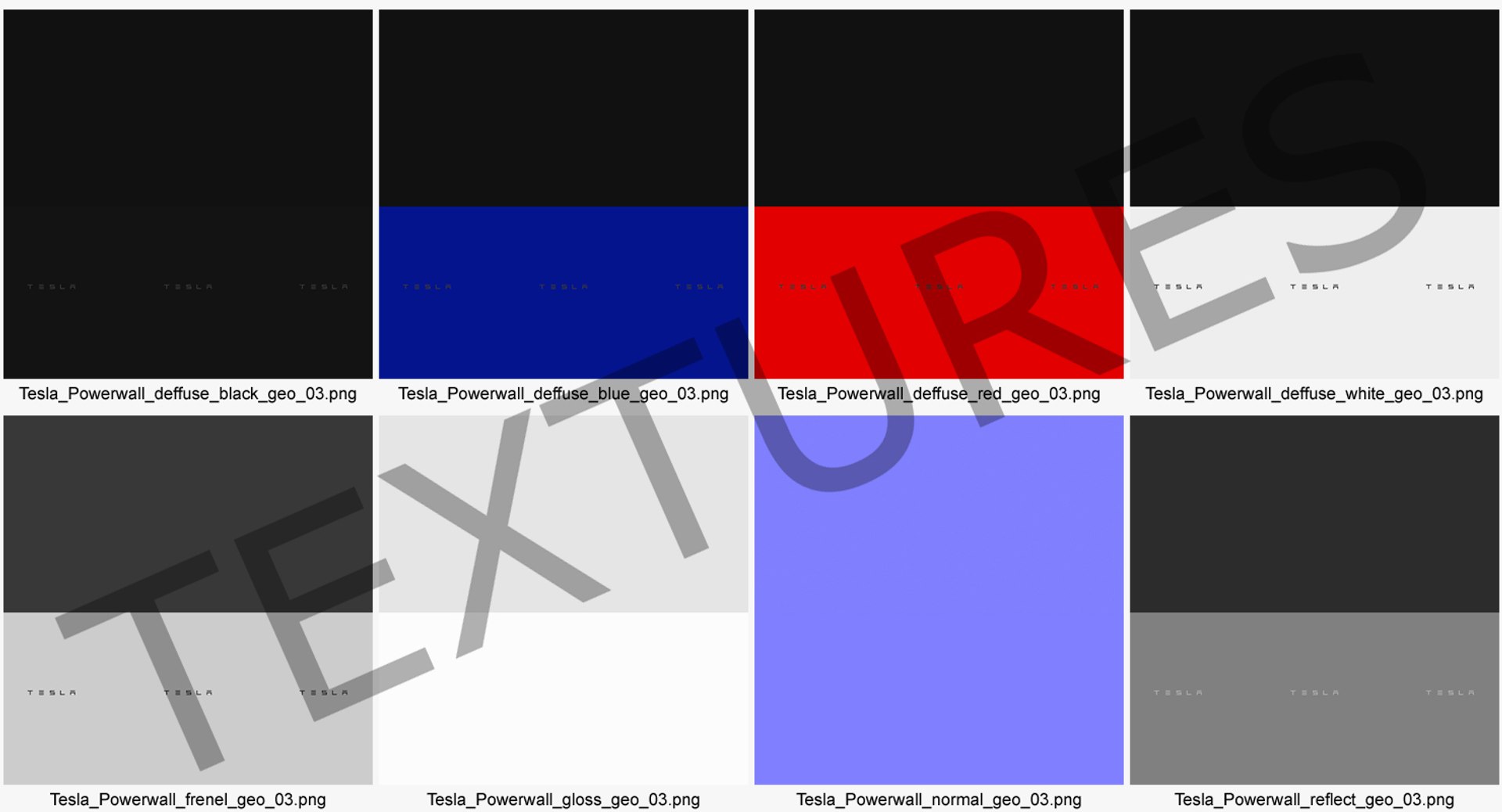 3d Tesla Powerwall Triple Unit Model