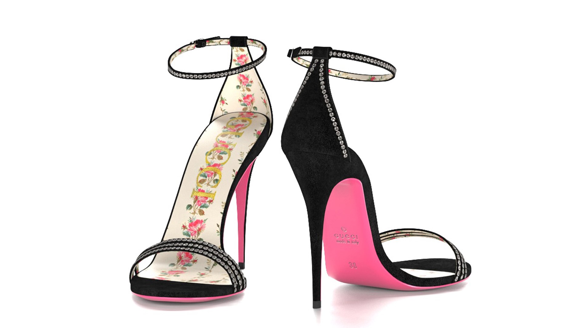 Gucci Sandals 3D Model - TurboSquid 1743352