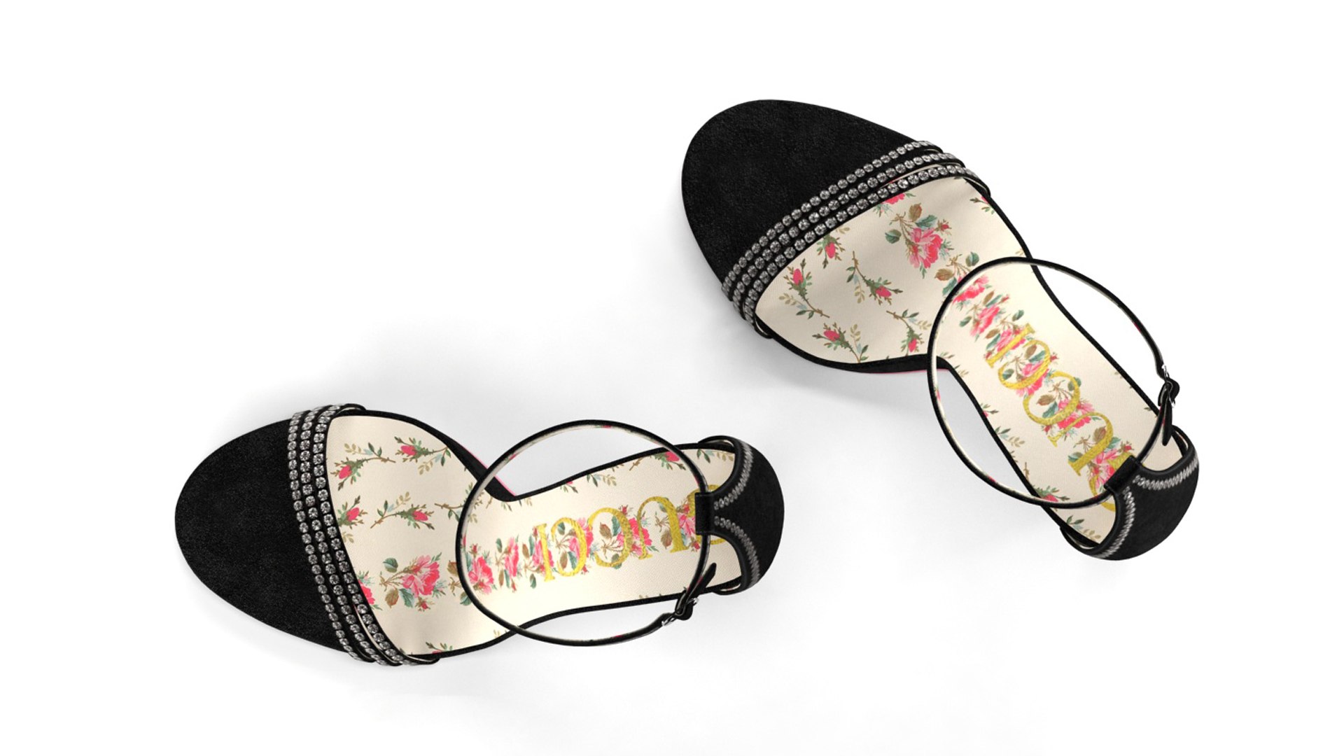 Gucci Sandals 3D Model - TurboSquid 1743352