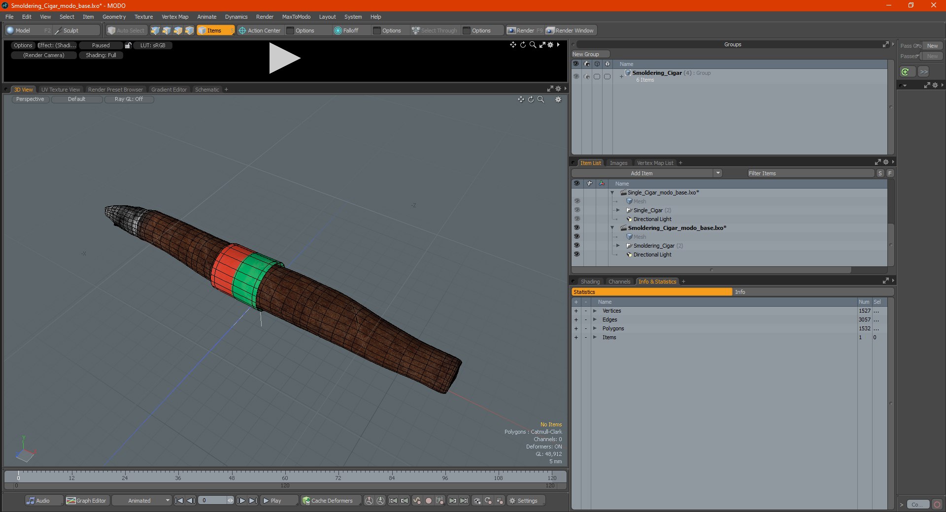 Smoldering Cigar 3D Model - TurboSquid 1853398