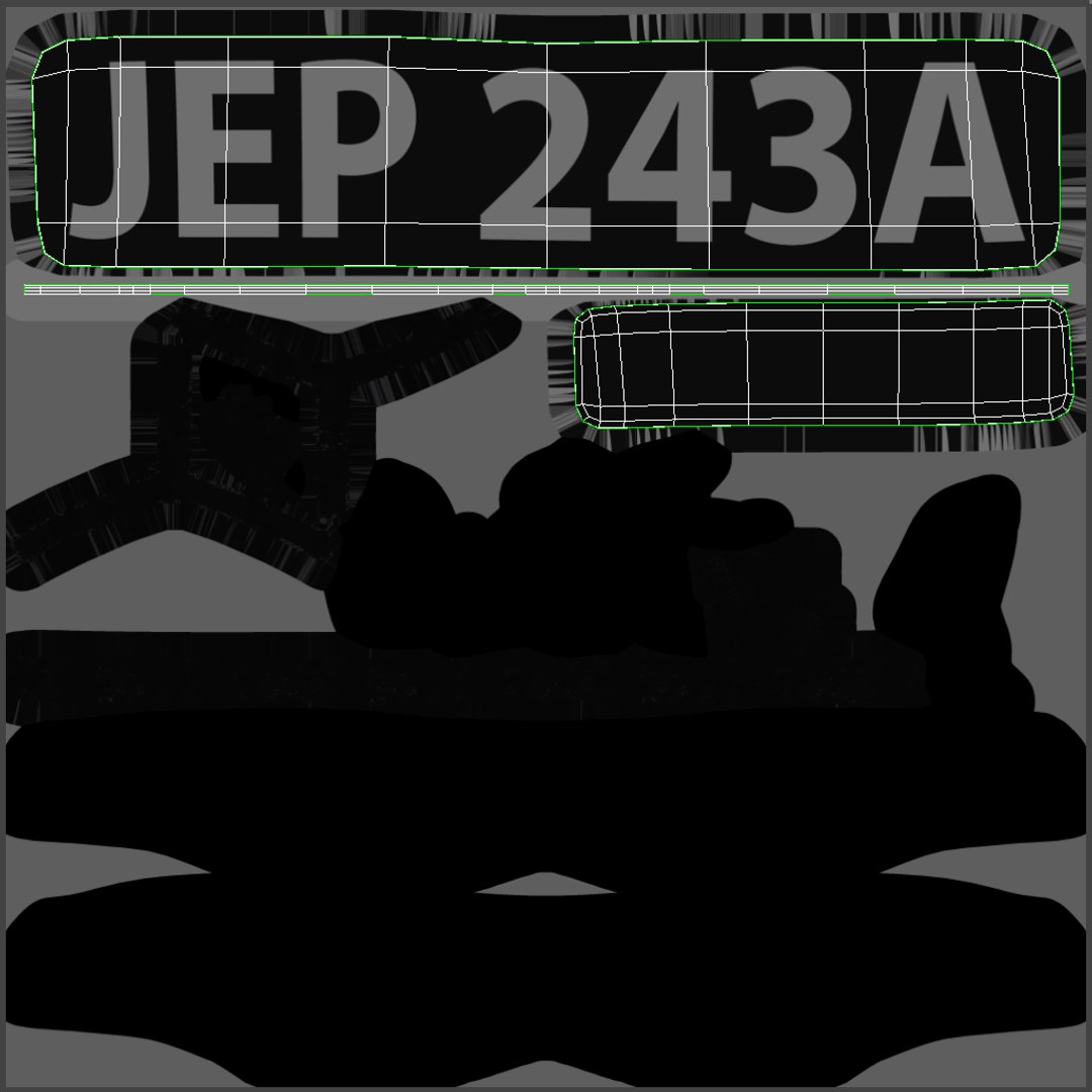 3D Retro Car License Plate V2 - TurboSquid 2031014