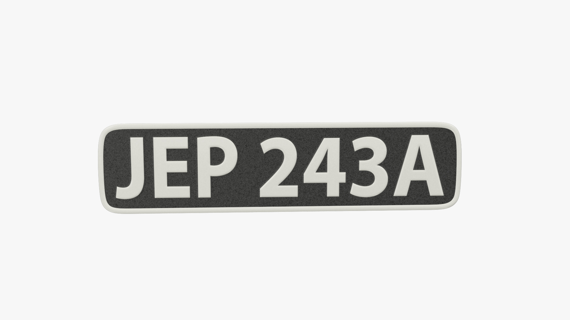 3D Retro Car License Plate V2 - TurboSquid 2031014