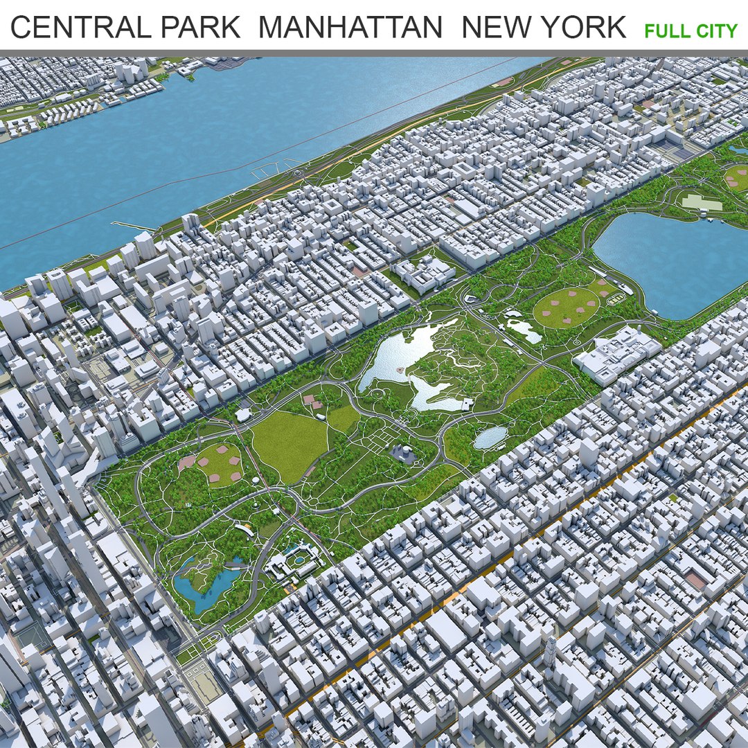 3D Central Park Manhattan New York - TurboSquid 1719754