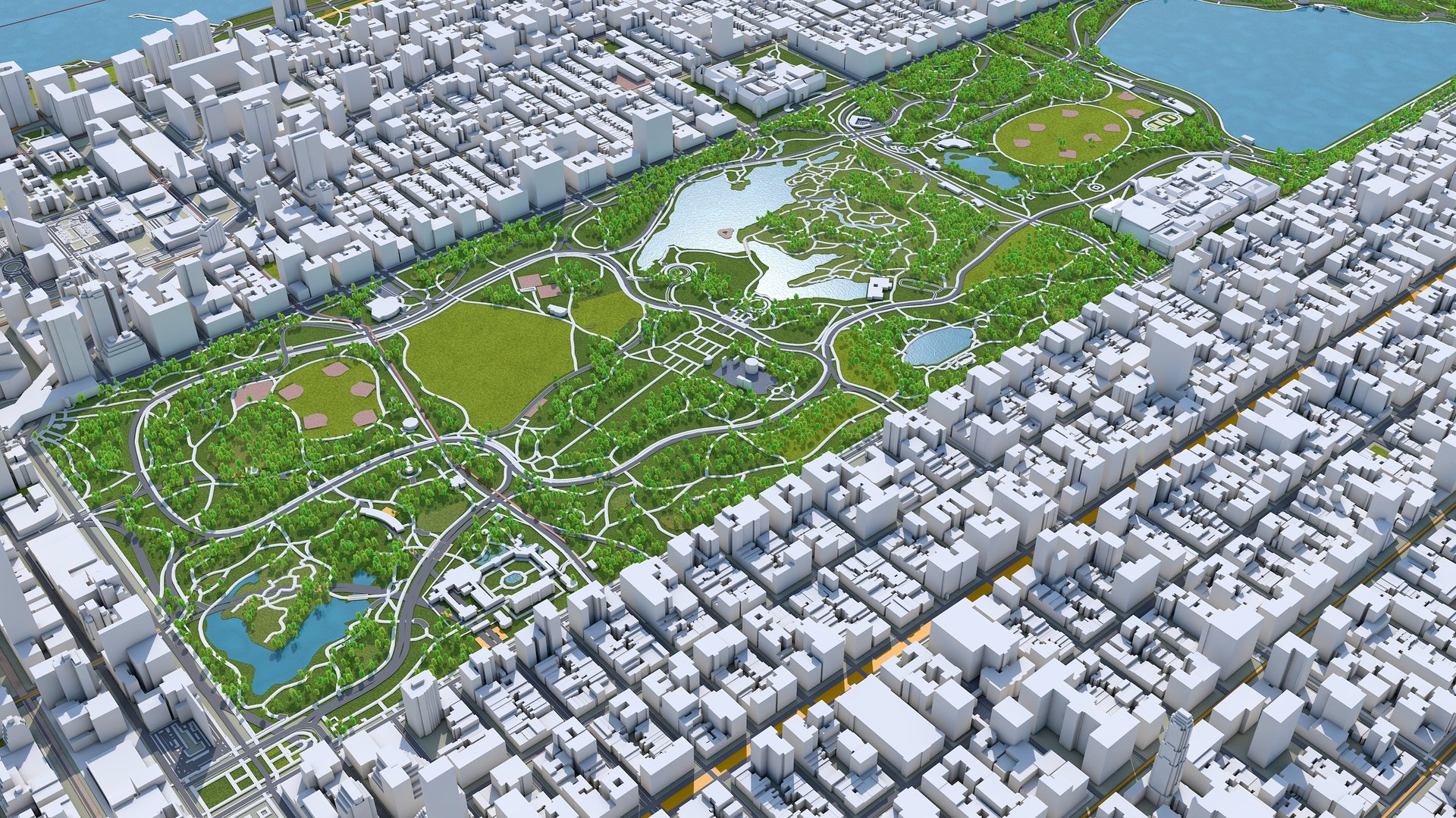 3D Central Park Manhattan New York - TurboSquid 1719754