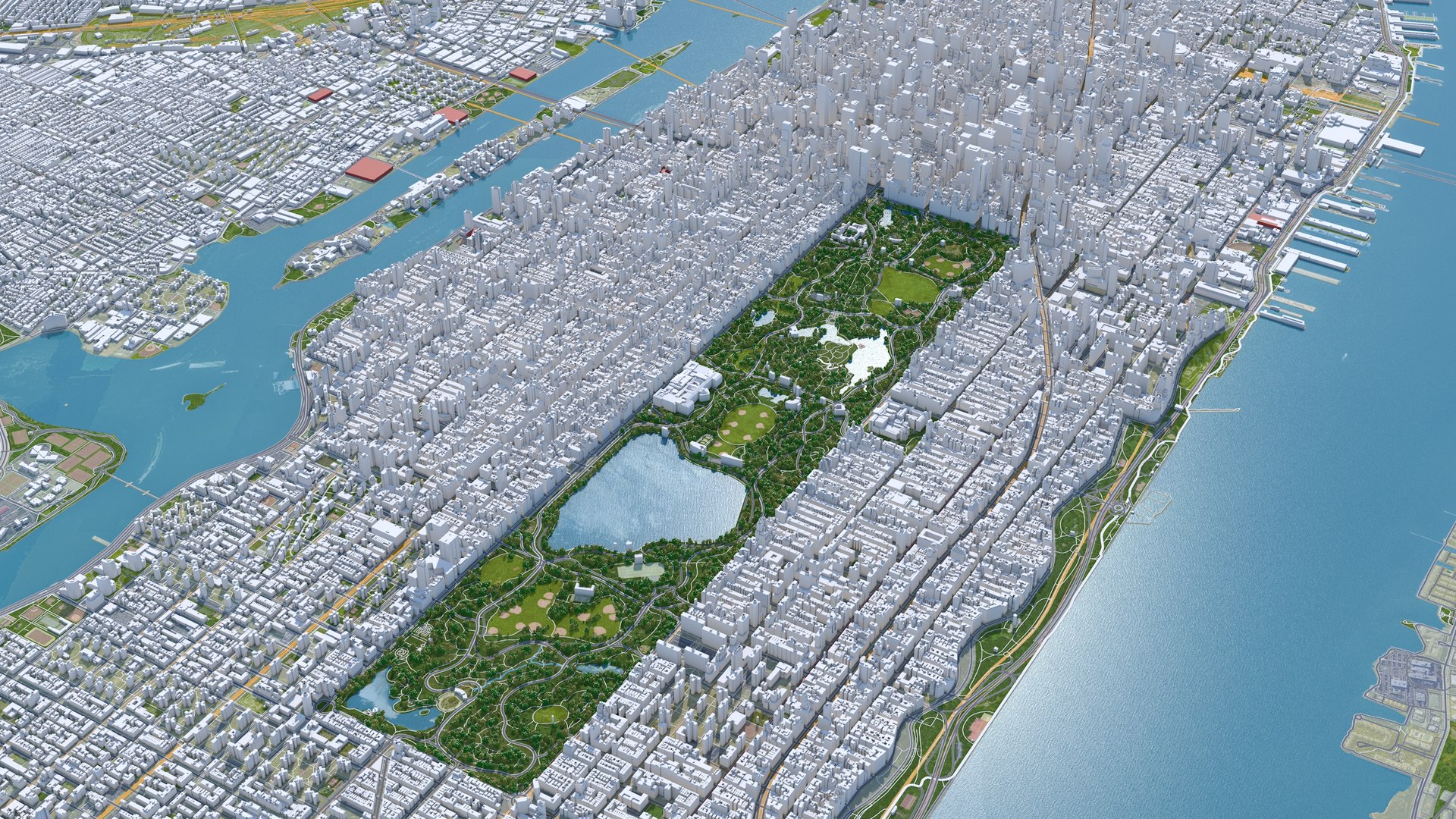 3D Central Park Manhattan New York - TurboSquid 1719754