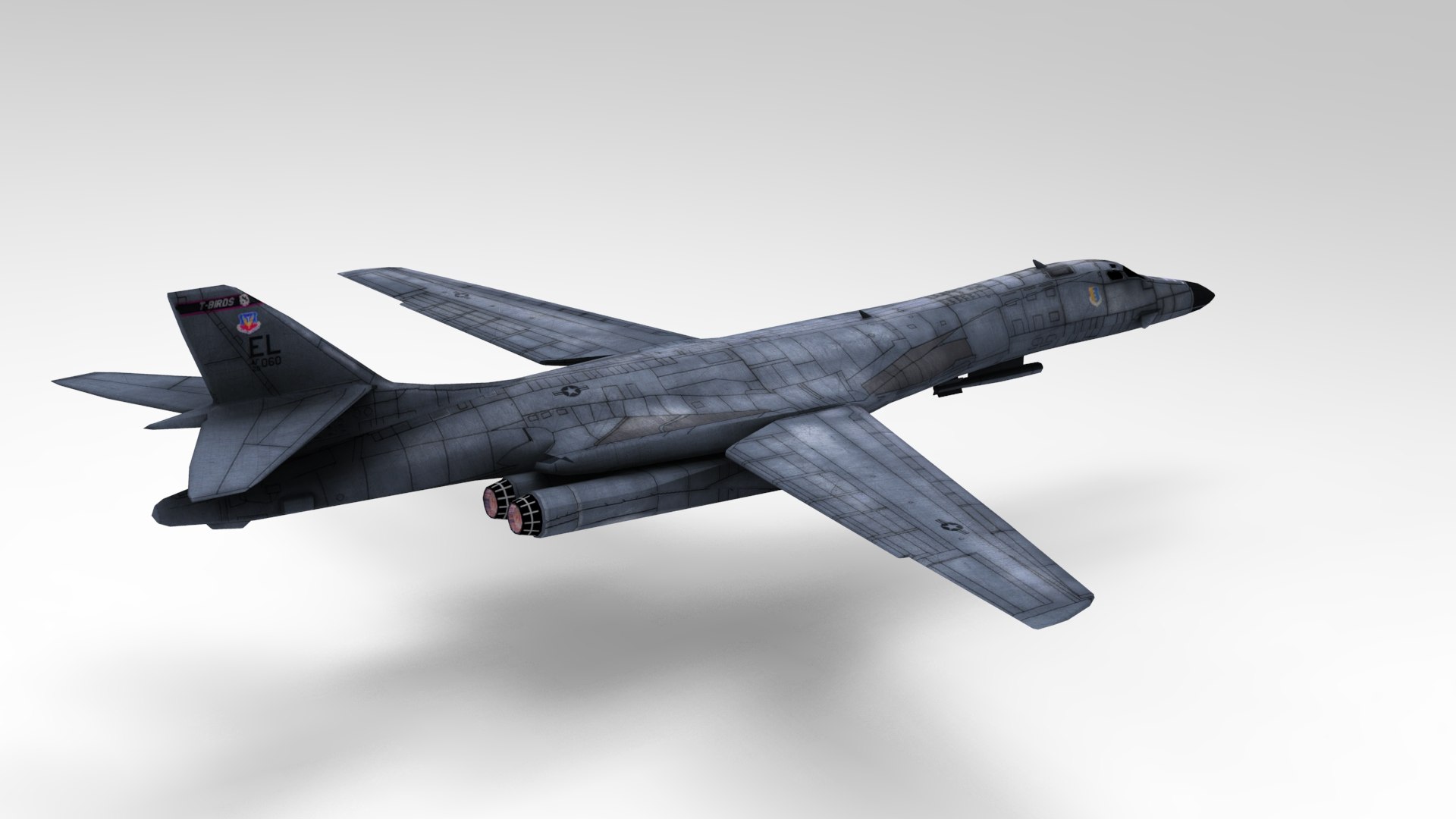 B1b Airplane 3D Model - TurboSquid 1913198