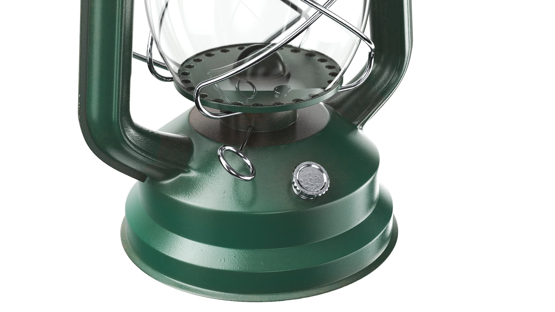 3D Detailed Green Hurricane Lamp - TurboSquid 2176756