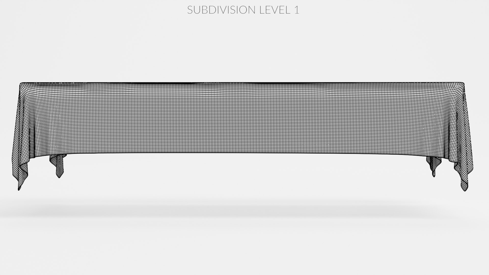 3D Model Tablecloth Rectangular - TurboSquid 1953619