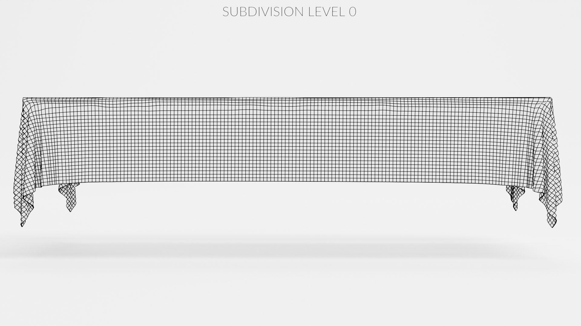 3D Model Tablecloth Rectangular - TurboSquid 1953619