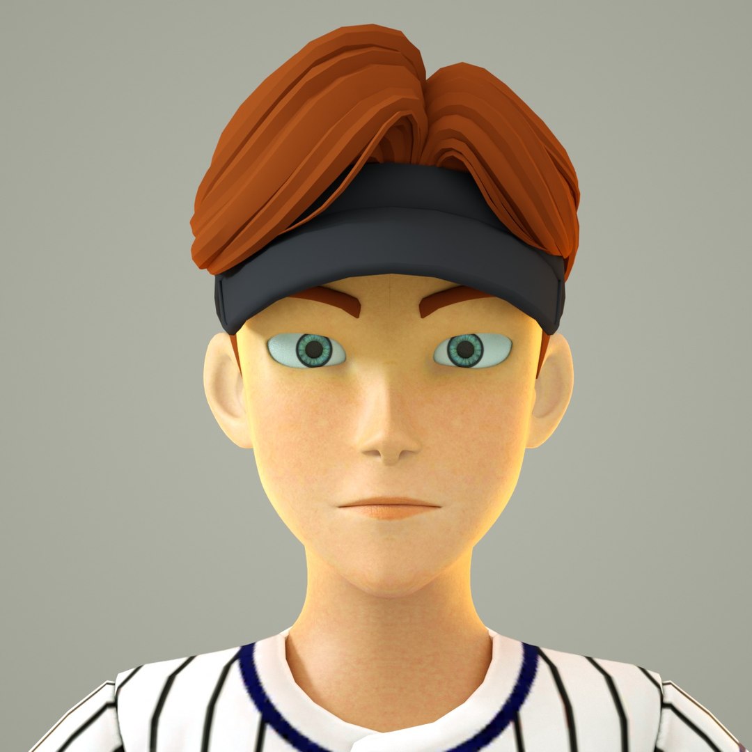 Cartoon Athlete 3D Model - TurboSquid 1915121