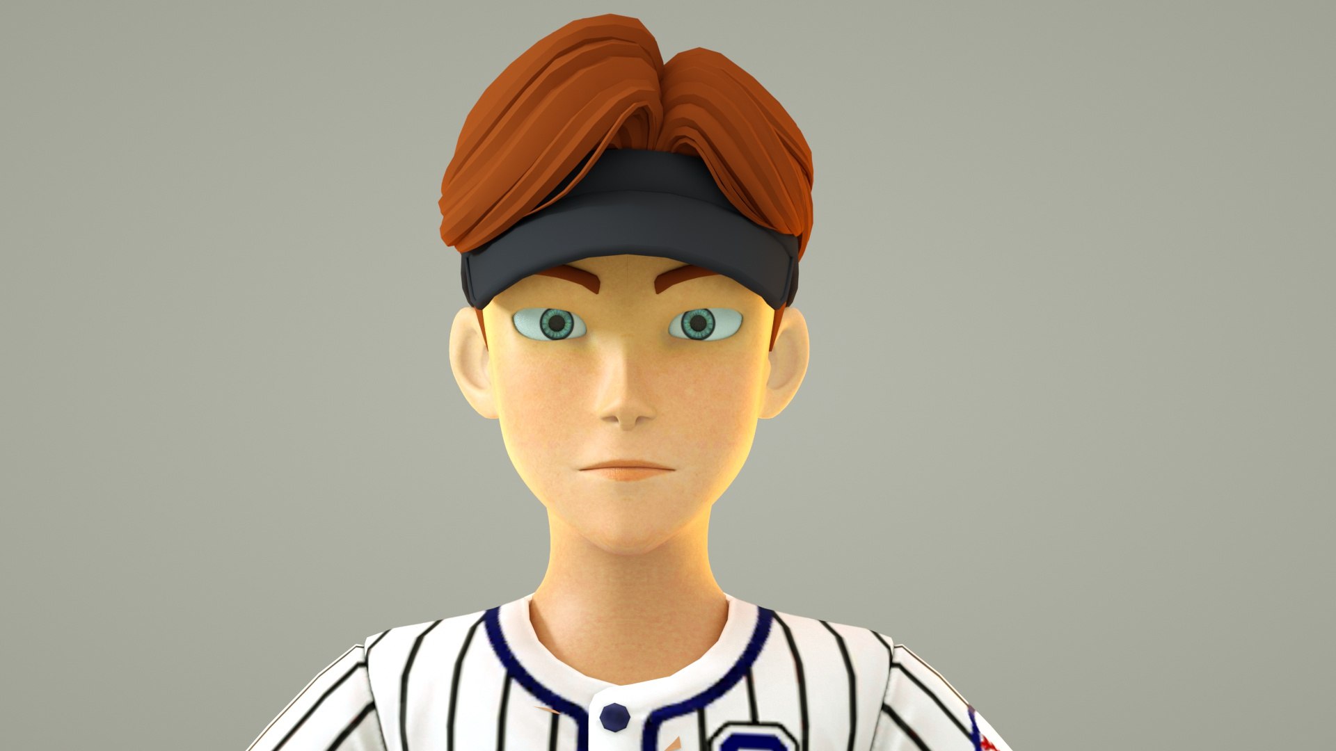 Cartoon Athlete 3D Model - TurboSquid 1915121