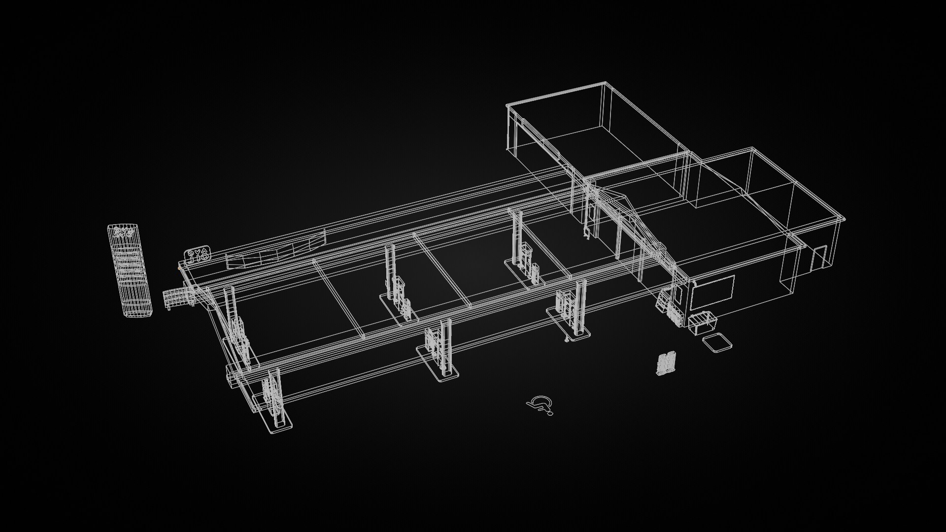 3D Model Urban Services Pack Airport Gas Station Tire Shop - TurboSquid ...