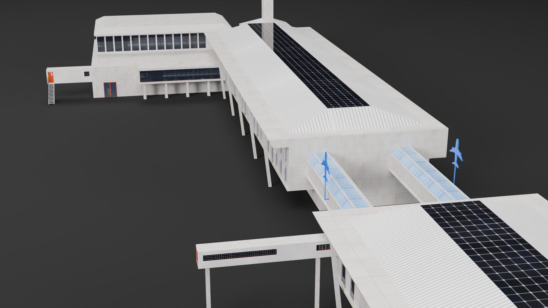 3D Model Urban Services Pack Airport Gas Station Tire Shop - TurboSquid ...