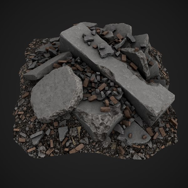 3ds max rubble piles