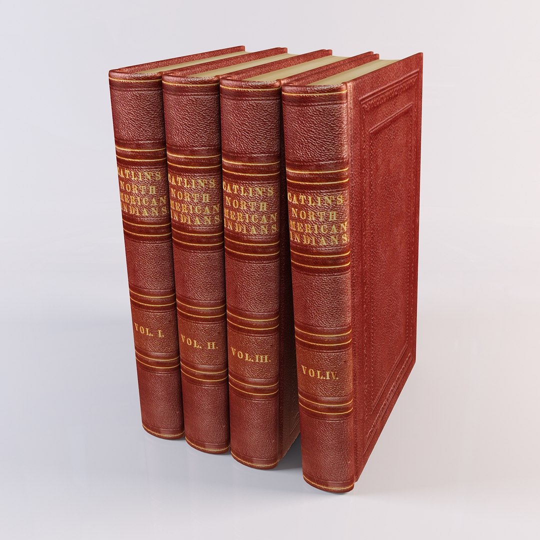 3d old books model