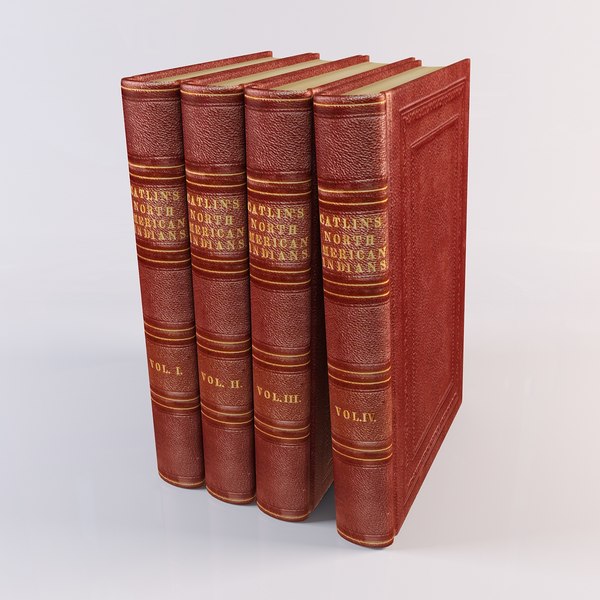 3d old books model