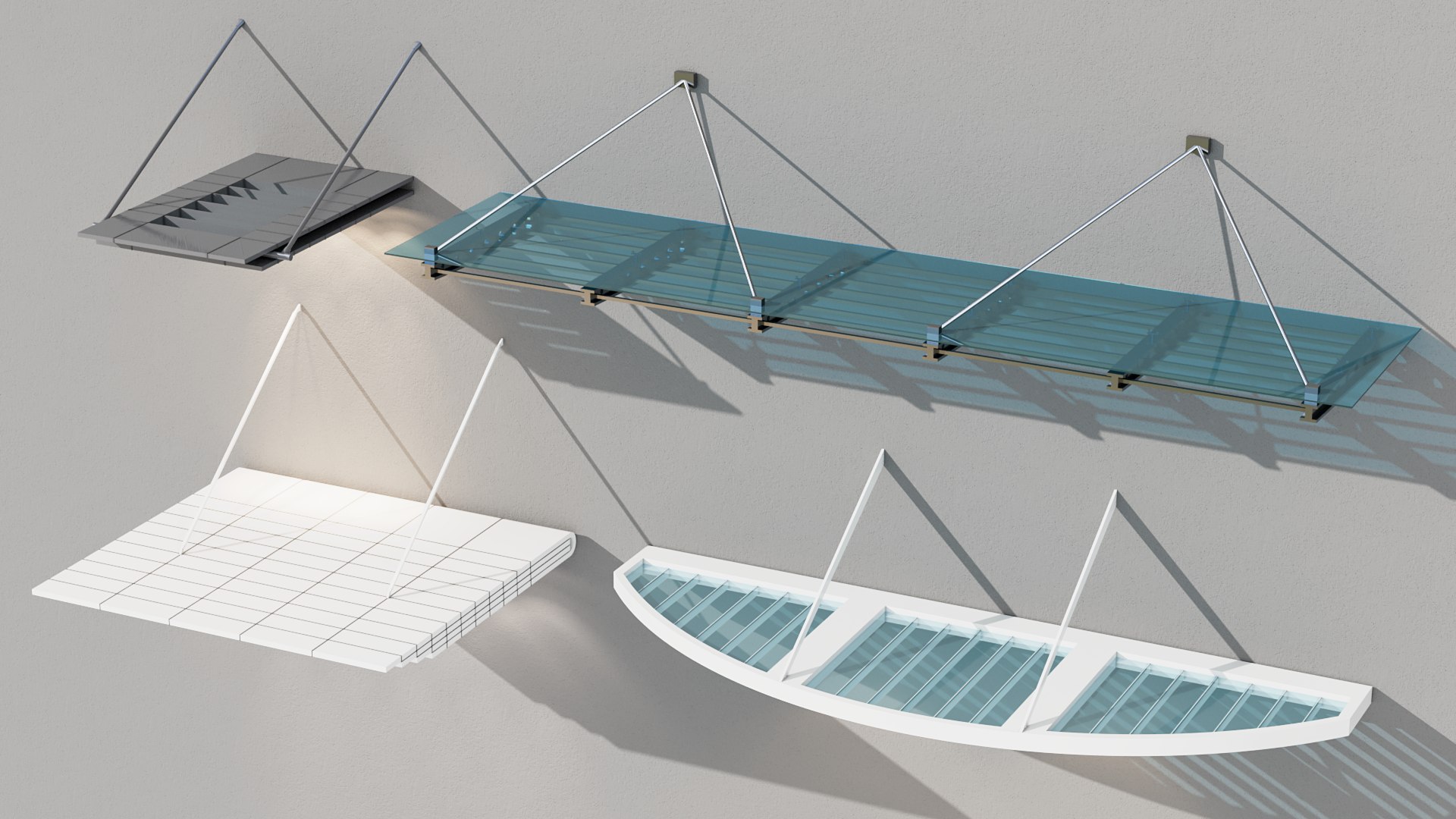 3D Model Canopy Masazir Series - TurboSquid 2215593