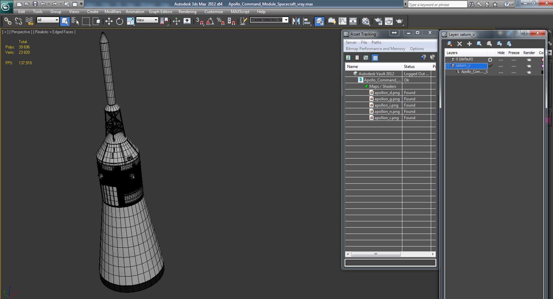 Apollo Command Module Spacecraft 3D - TurboSquid 1318147