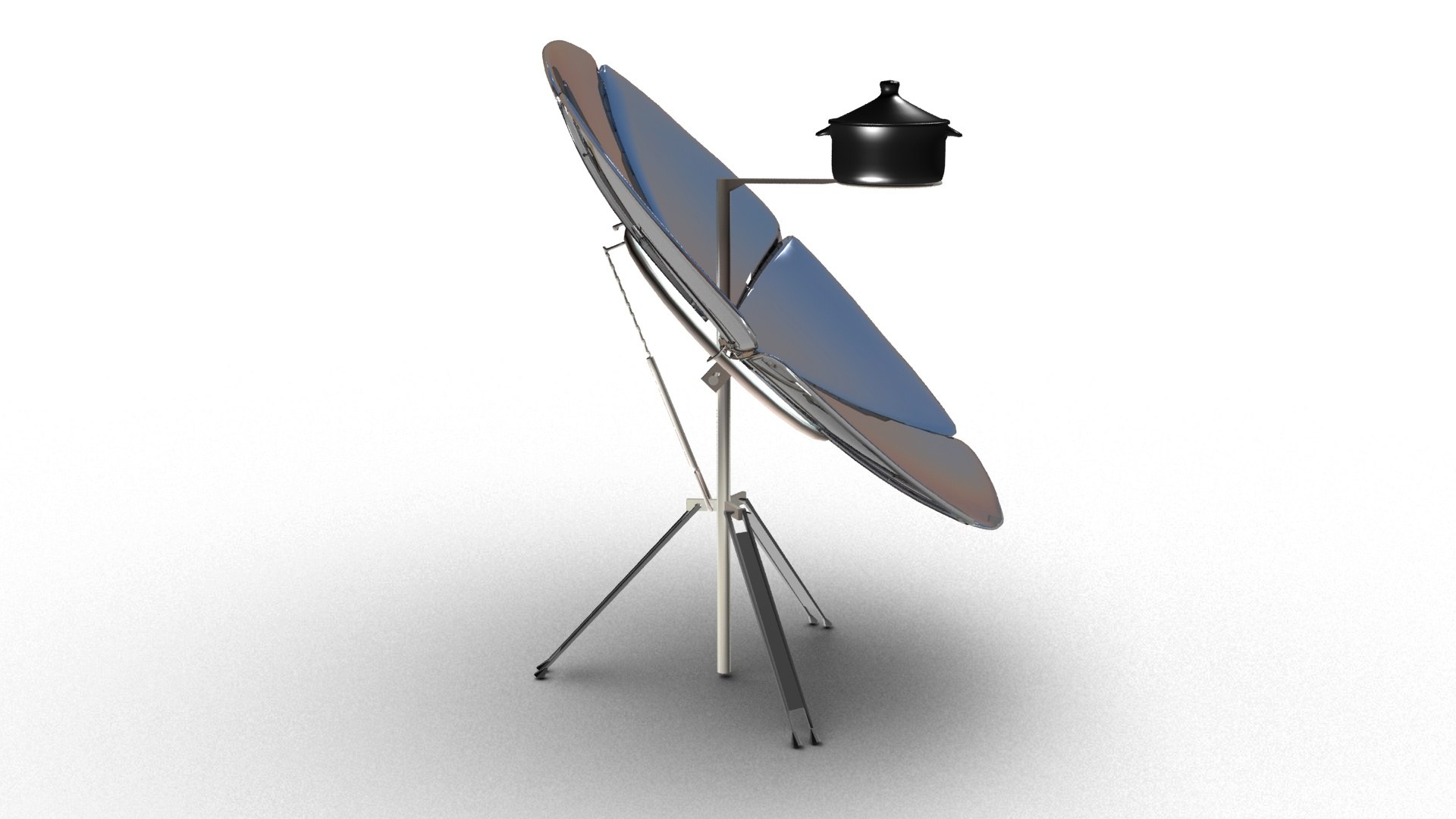 3D Parabolic Solar Cooker Model - TurboSquid 1649289