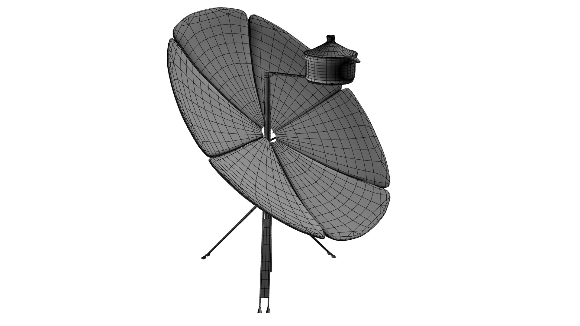 3D Parabolic Solar Cooker Model - TurboSquid 1649289