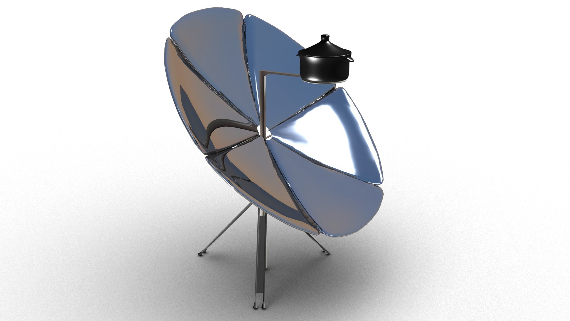 3D Parabolic Solar Cooker Model - TurboSquid 1649289