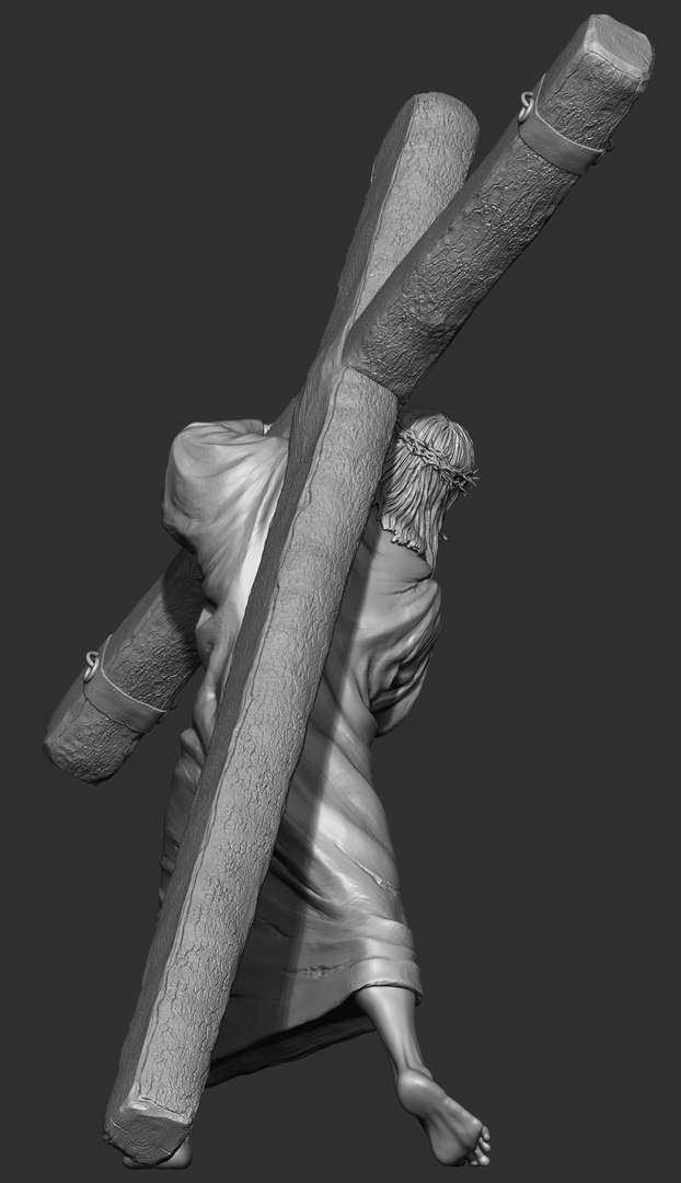 Jesus Carrying The Cross 3D - TurboSquid 2012907