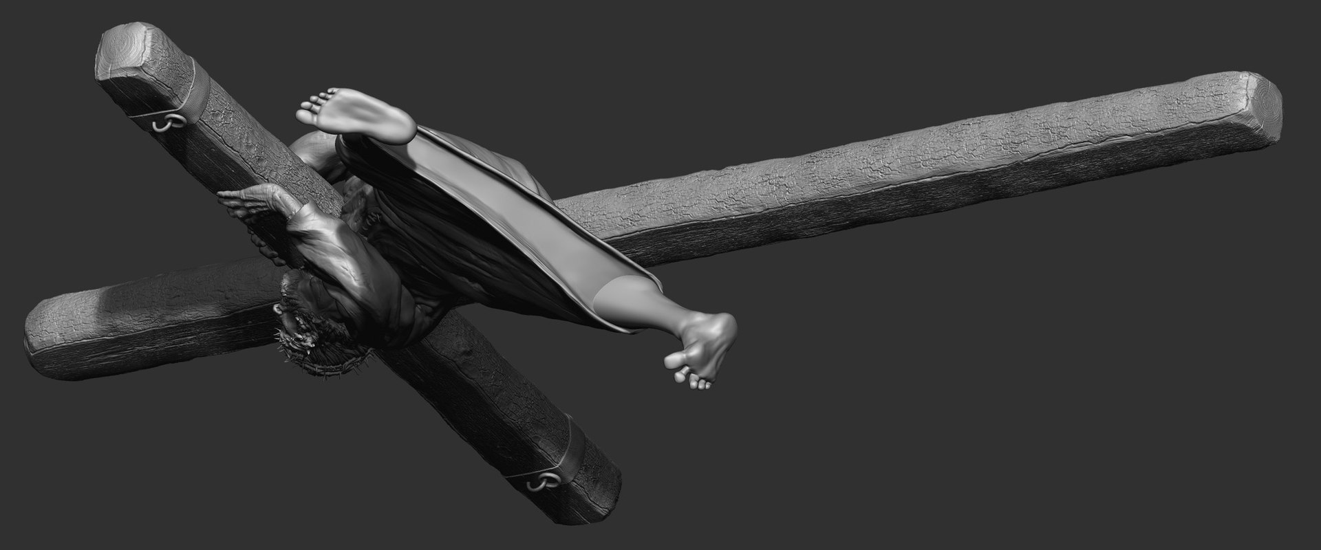 Jesus Carrying The Cross 3D - TurboSquid 2012907