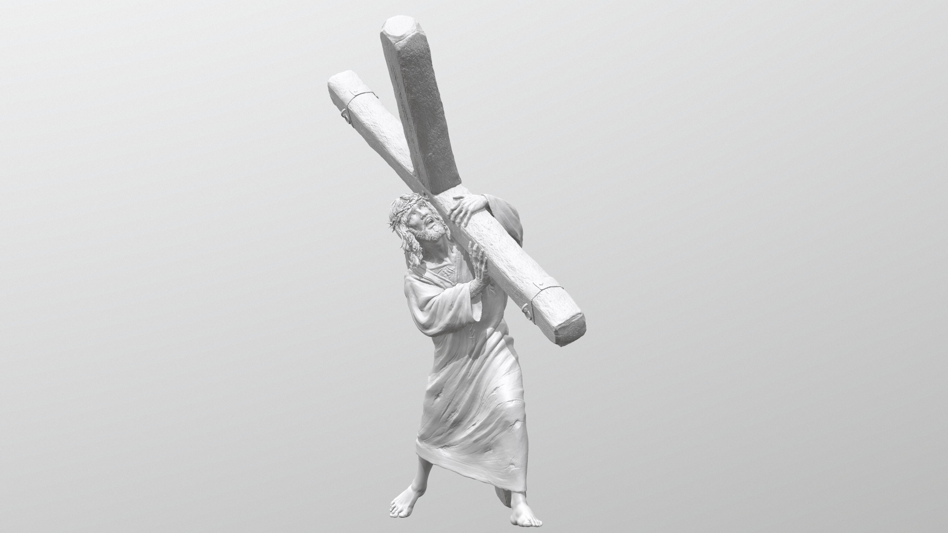 Jesus Carrying The Cross 3D - TurboSquid 2012907