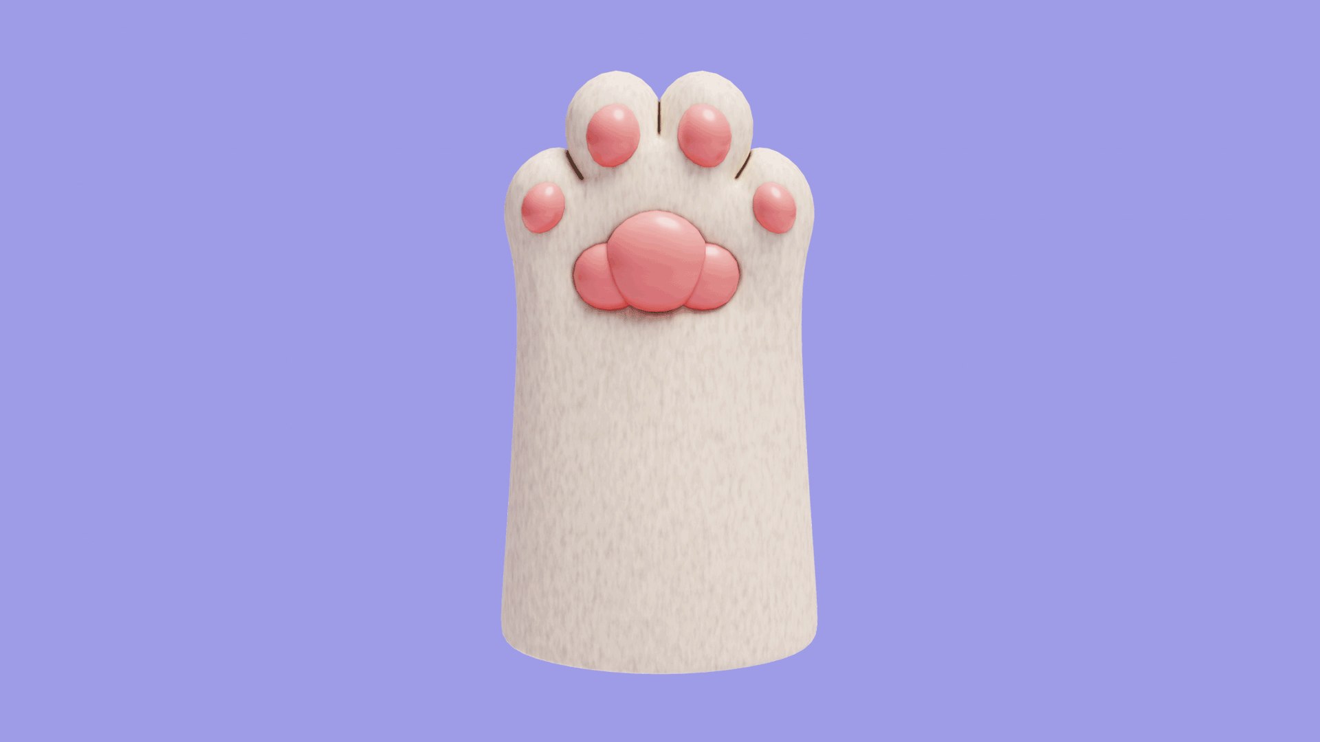 Cute Stylized Cat Paws 3D Model - TurboSquid 2318343