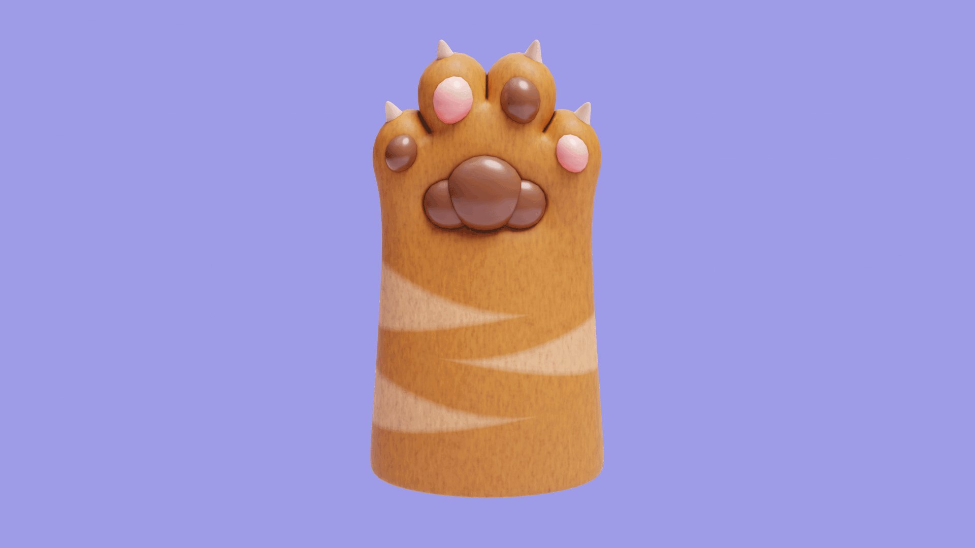 Cute Stylized Cat Paws 3D Model - TurboSquid 2318343