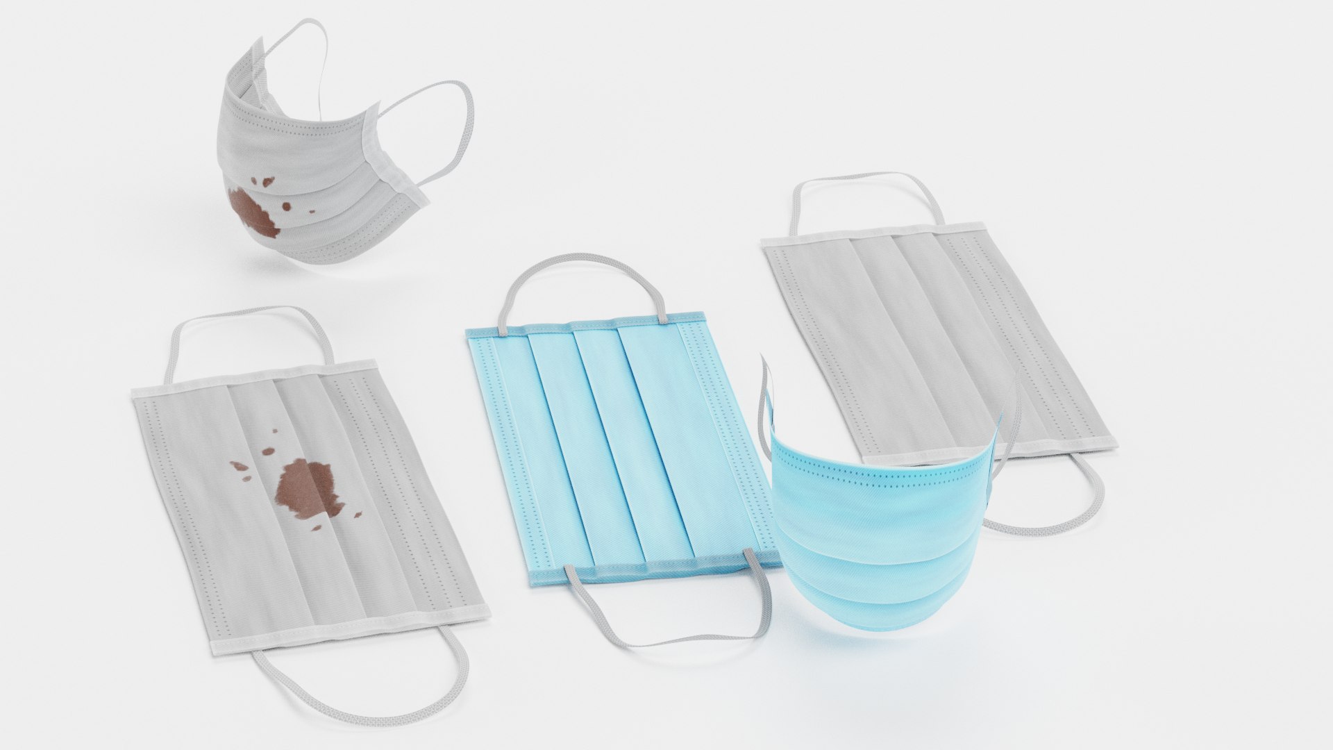 3D Protective Masks - TurboSquid 1514939