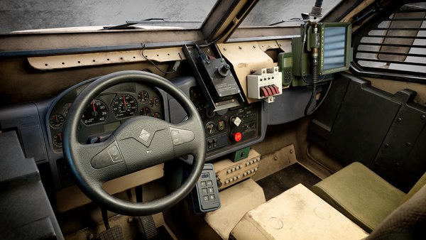 modelo 3d Vehículo Blindado MaxxPro con Interior en Tiempo Real ...