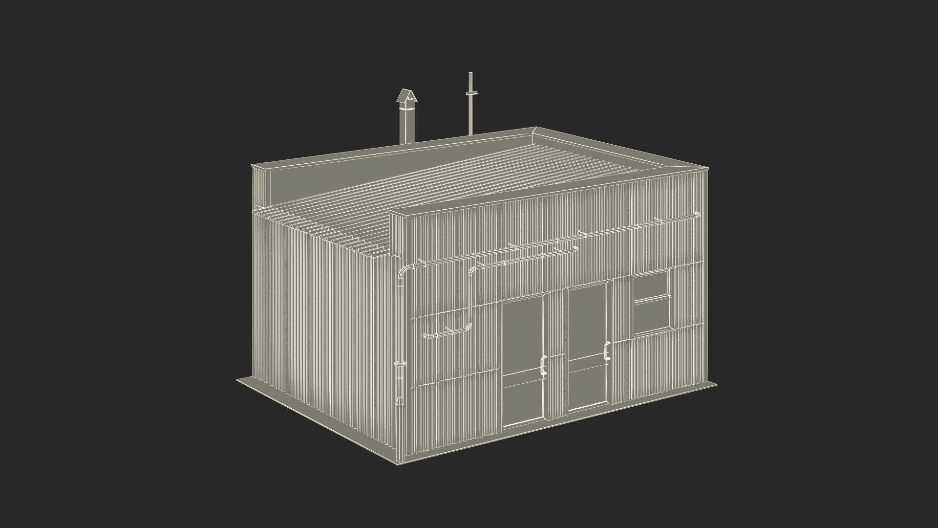 Small Warehouse Building 3D - TurboSquid 2422299