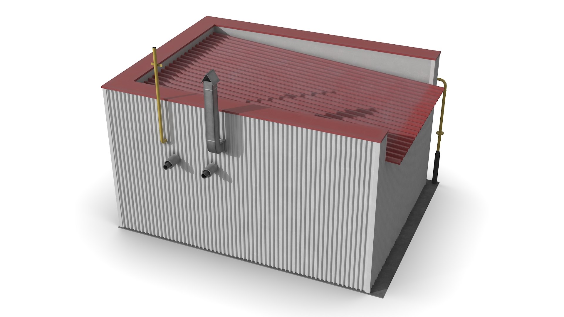 Small Warehouse Building 3D - TurboSquid 2422299