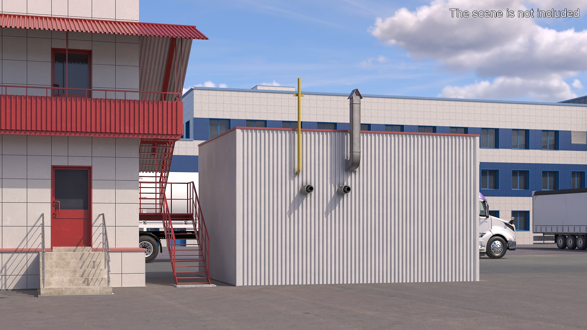 Small Warehouse Building 3D - TurboSquid 2422299