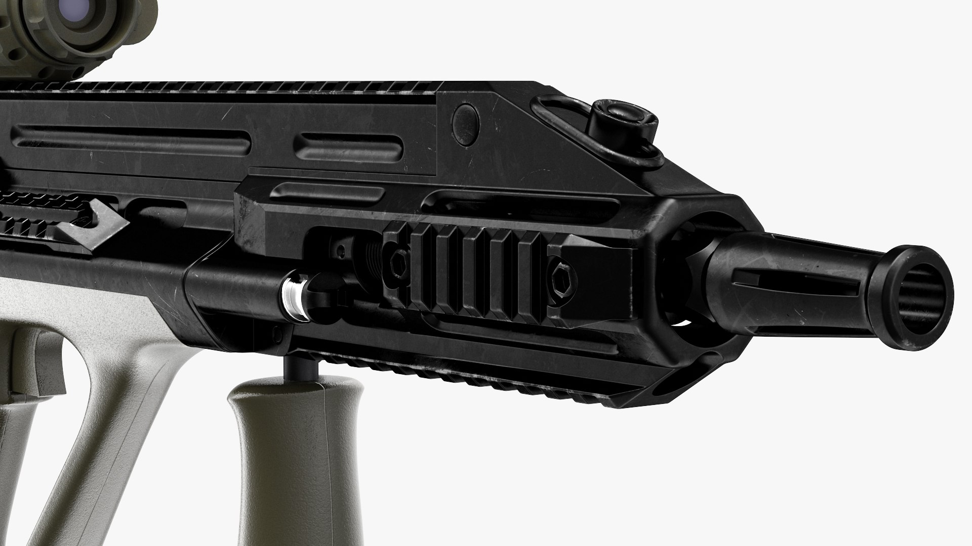 3D bullpup steyr aug thermal model - TurboSquid 1586211