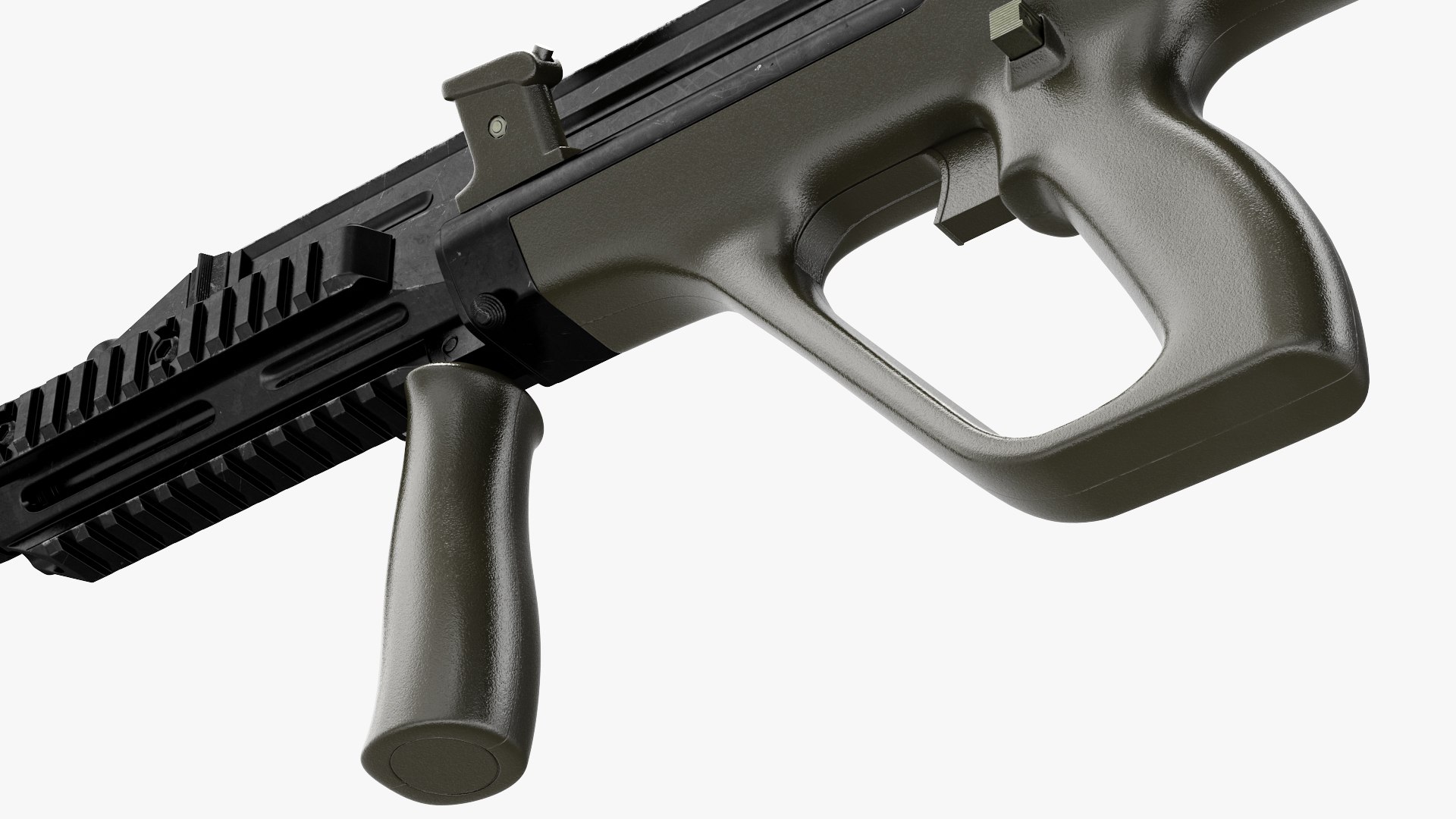 3D bullpup steyr aug thermal model - TurboSquid 1586211