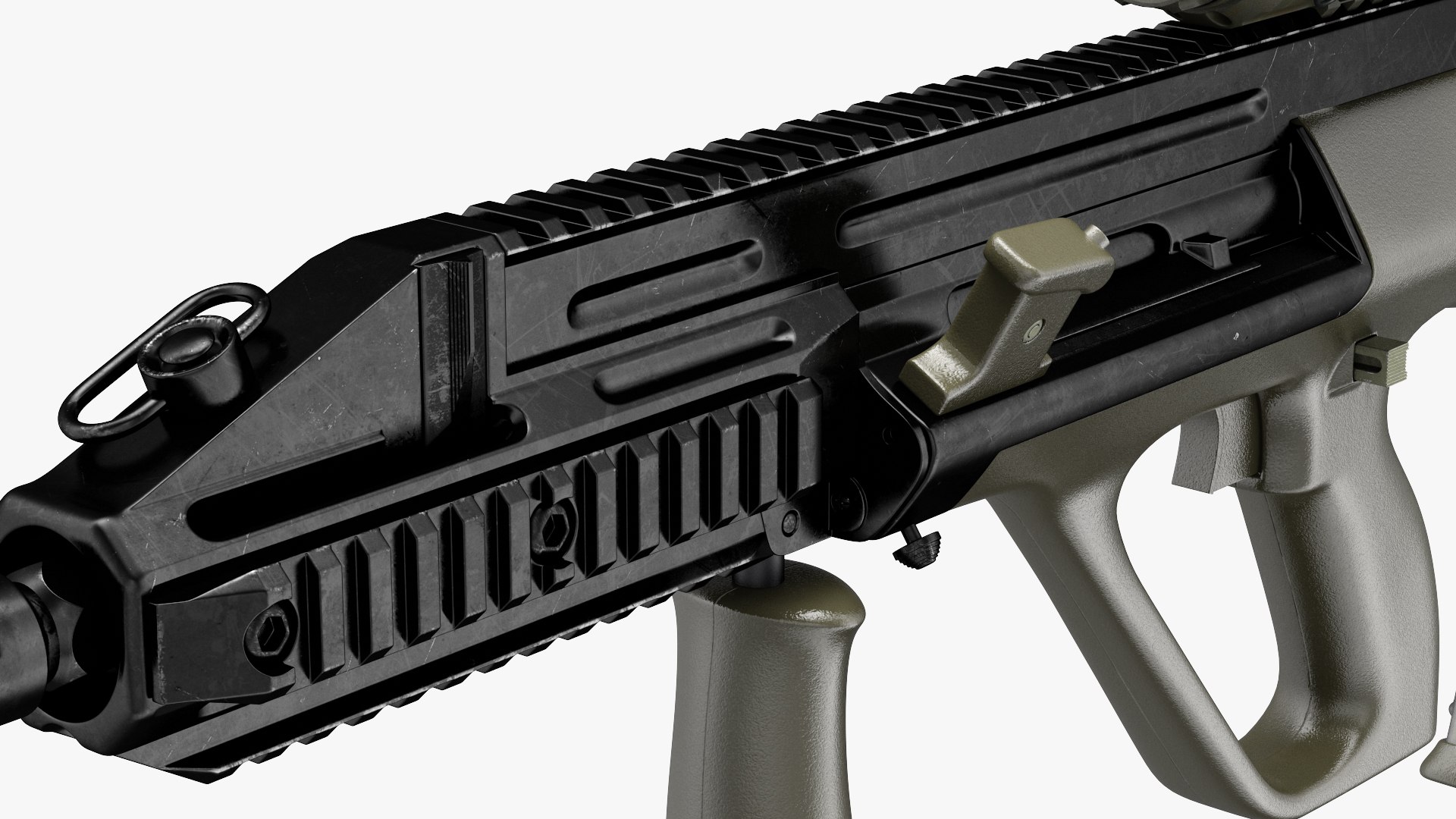 3D bullpup steyr aug thermal model - TurboSquid 1586211