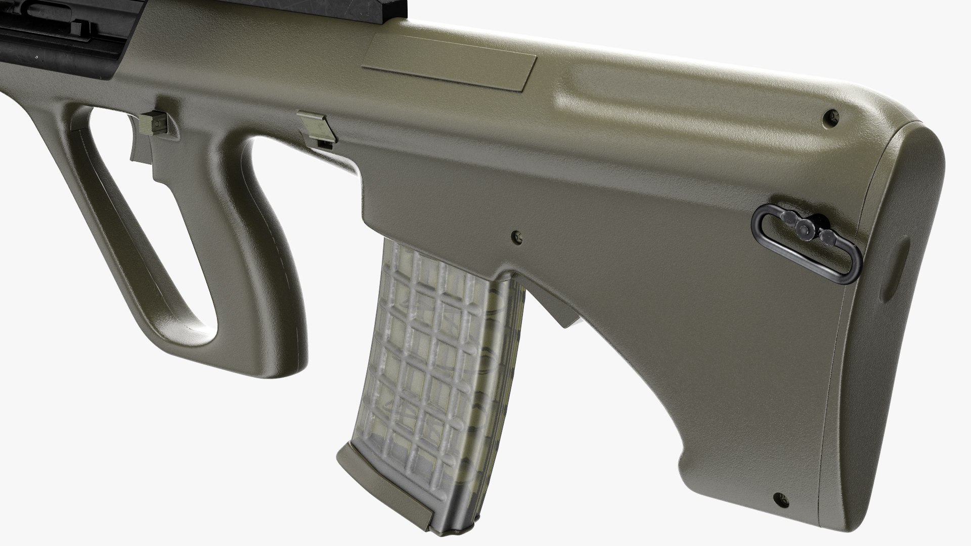 3D bullpup steyr aug thermal model - TurboSquid 1586211