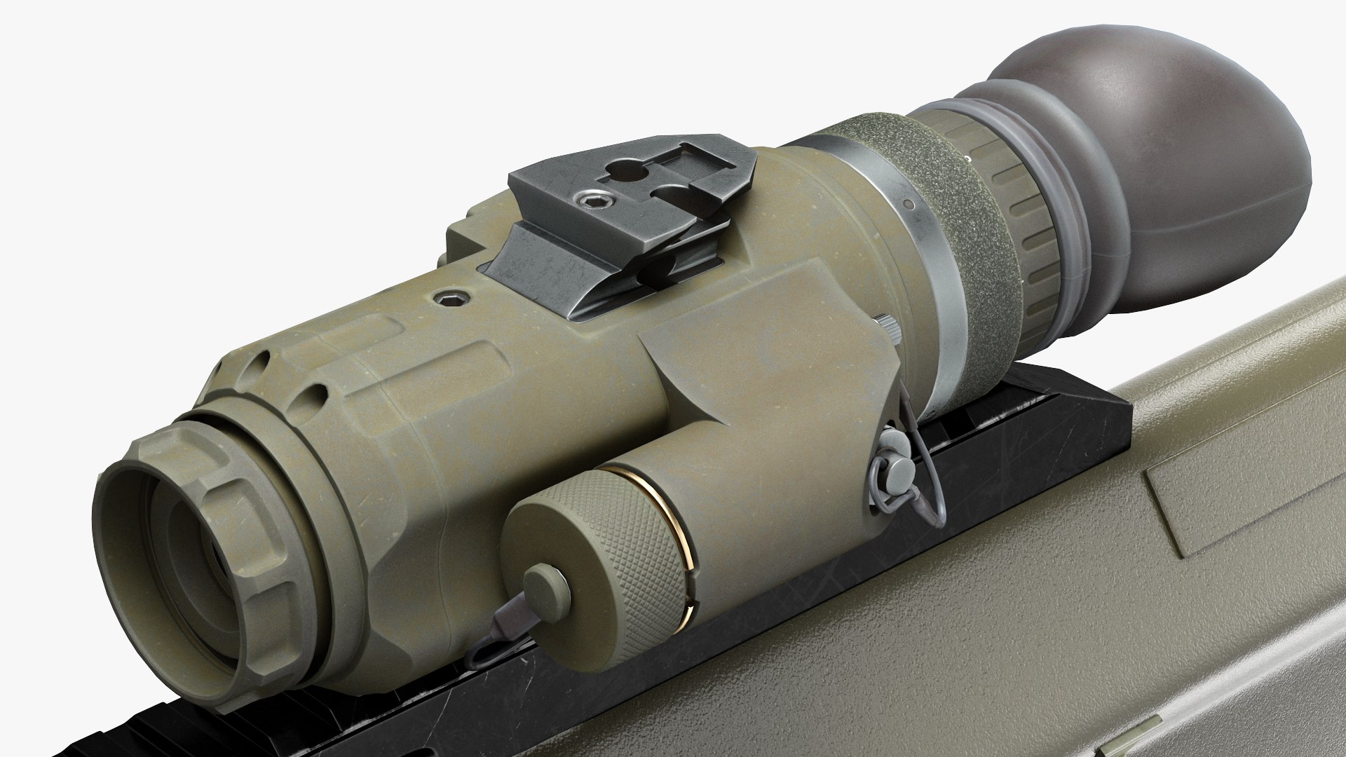 3D bullpup steyr aug thermal model - TurboSquid 1586211