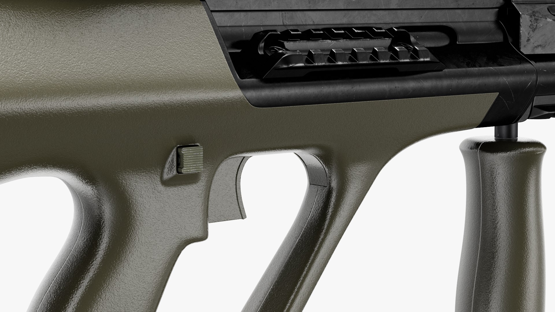 3D bullpup steyr aug thermal model - TurboSquid 1586211