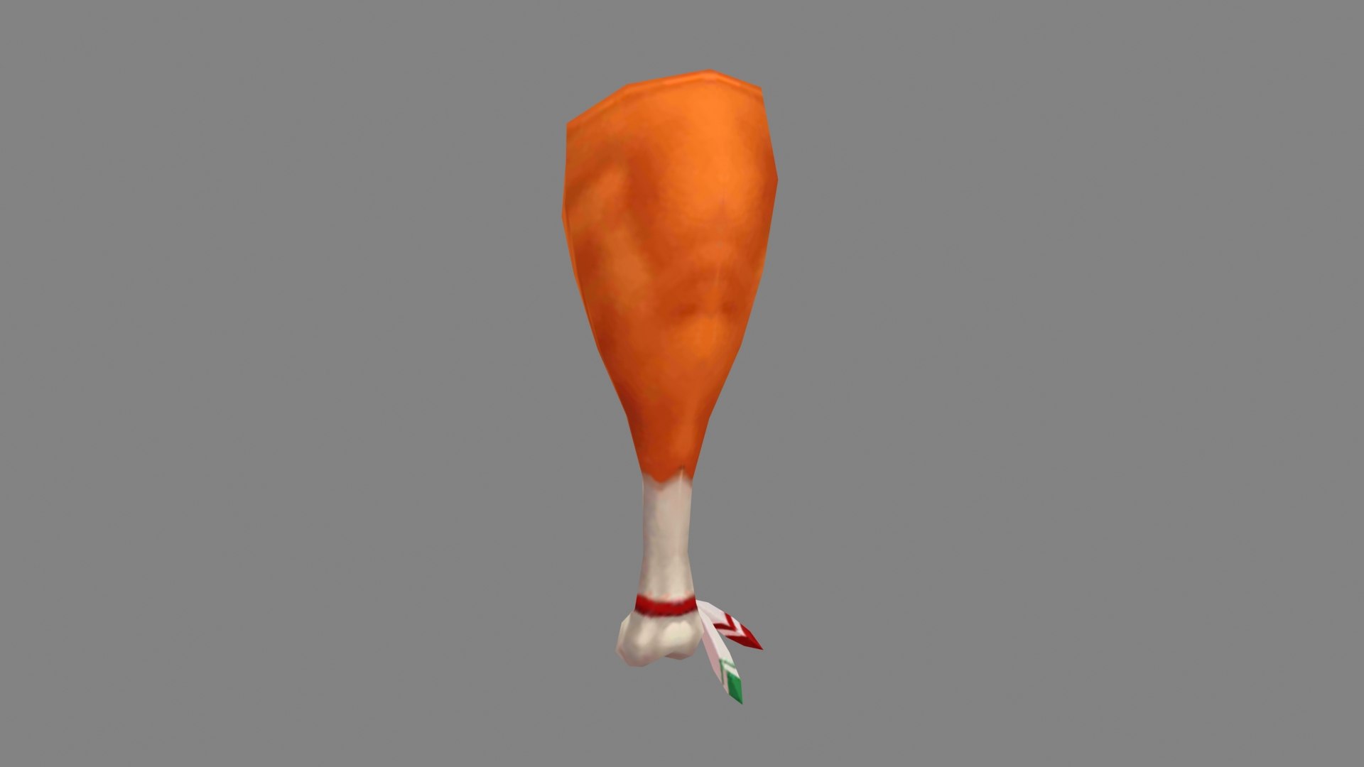 Cartoon Ham - Turkey Leg 3D Model - TurboSquid 1741892