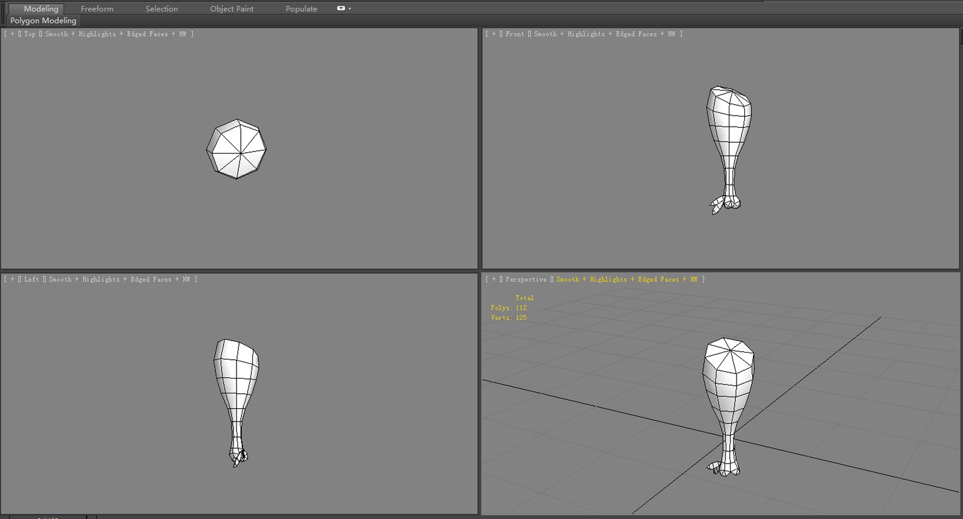 Cartoon Ham - Turkey Leg 3D Model - TurboSquid 1741892
