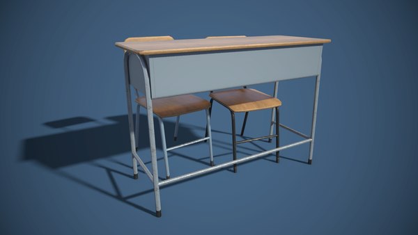 3D model classroom desk chair - TurboSquid 1542737