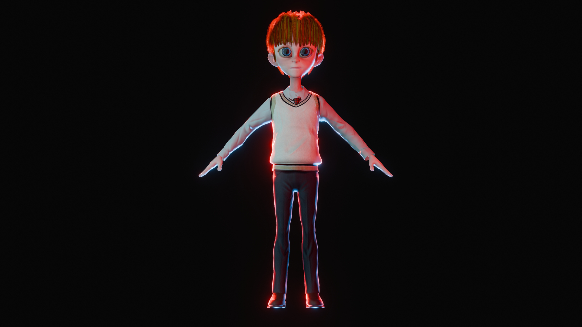 Stylized Male Student 3D Model - TurboSquid 2300345