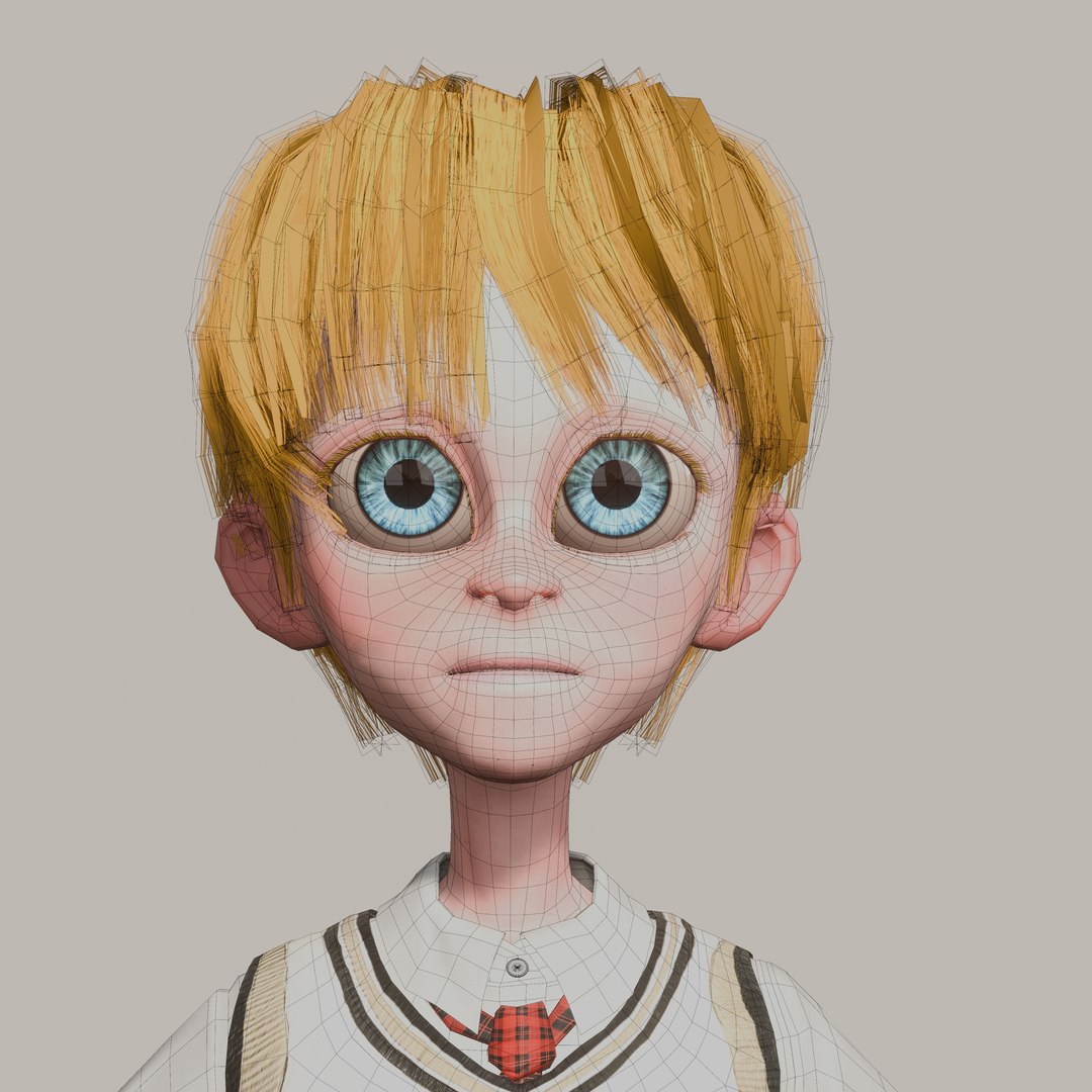 Stylized Male Student 3D Model - TurboSquid 2300345